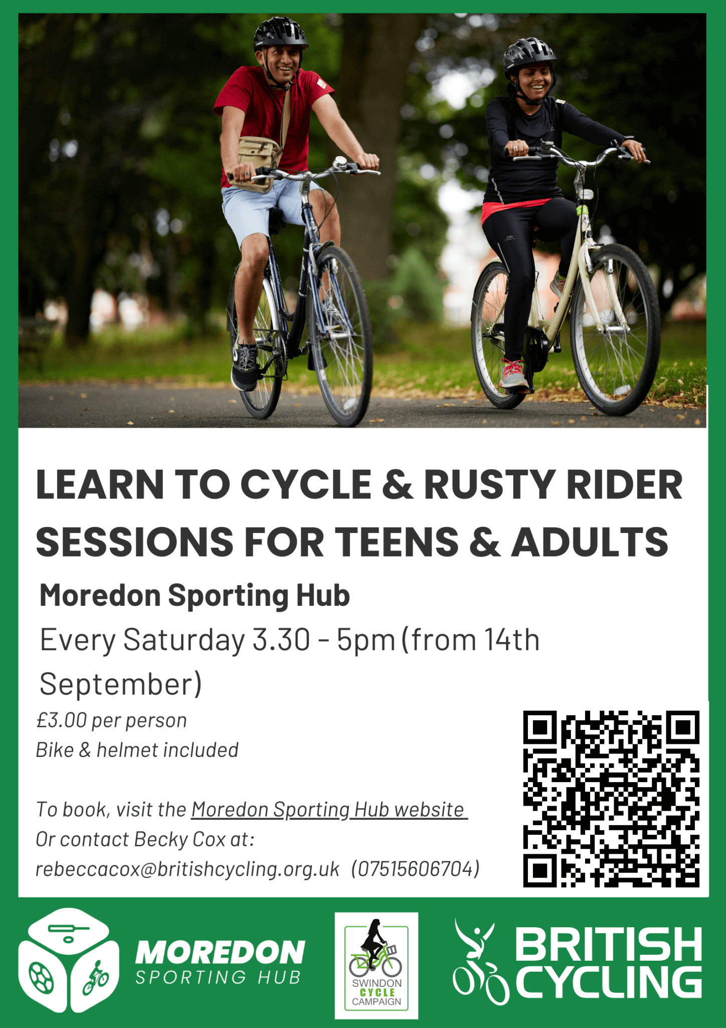 Autumn Cycling at Moredon Sporting Hub | Swindon Travel Choices